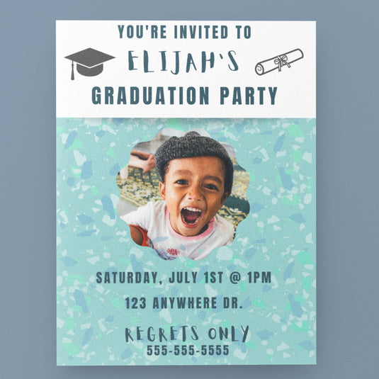 Kid's Graduation Party Invitation Template, Children's Graduation Party ...